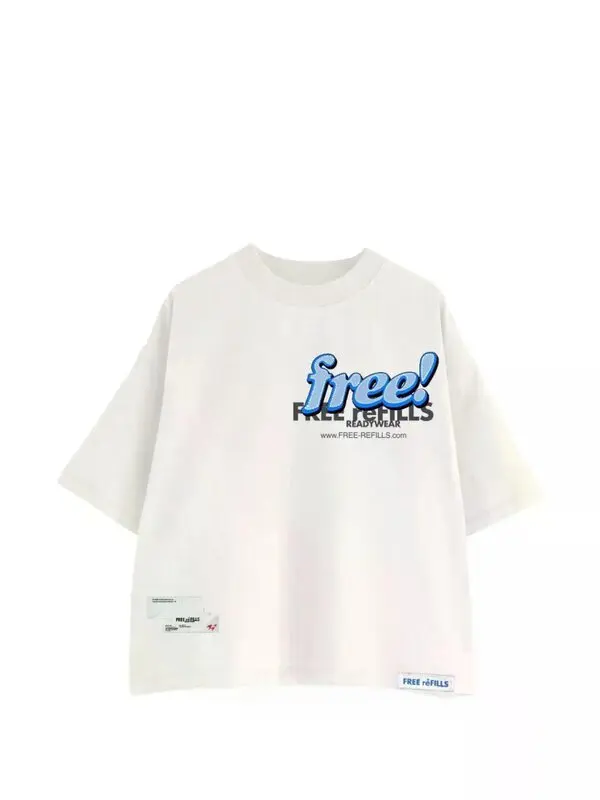 FREE REFILLS Tabloid Graphic T-shirt - Neutrals