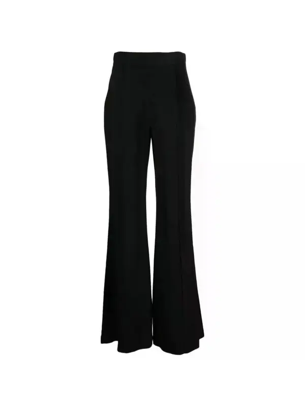 Elie Saab High-waisted Flared Trousers - Black