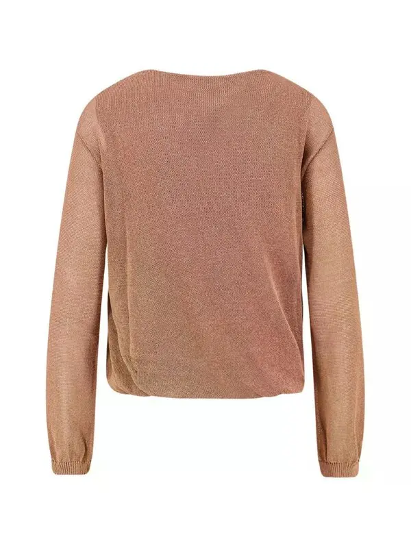 SEMICOUTURE Long-sleeve Round Neck Sweater - Neutrals