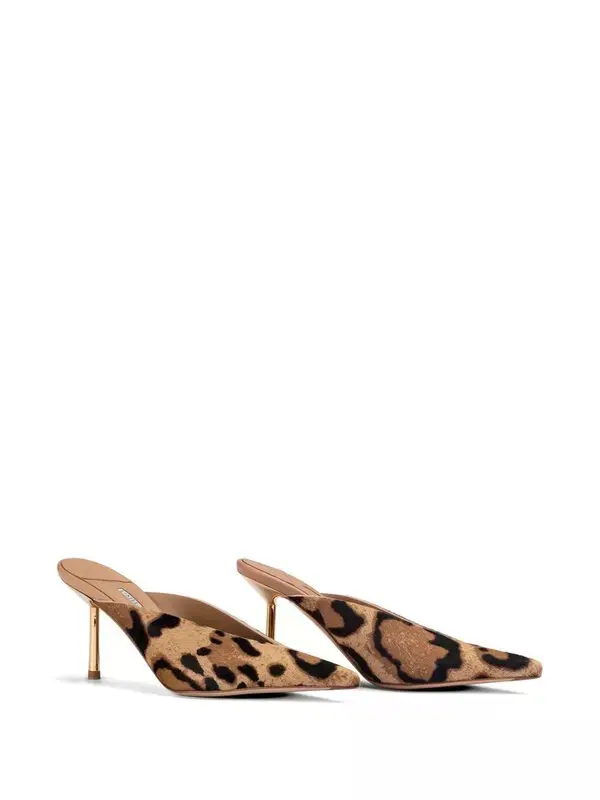 LE SILLA Clivage Leopard-print Mules