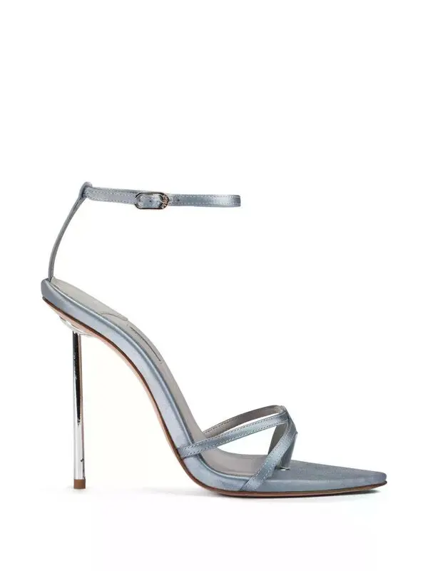 LE SILLA Giselle Strappy Pointed Sandals - Grey