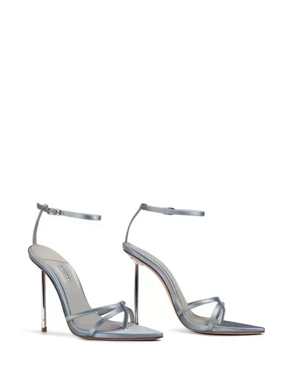 LE SILLA Giselle Strappy Pointed Sandals - Grey