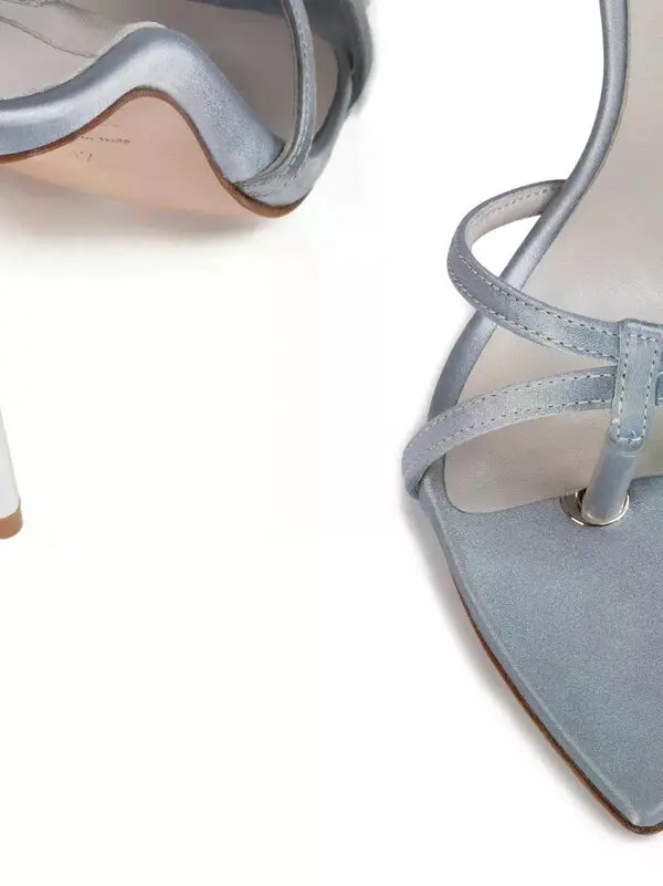 LE SILLA Giselle Strappy Pointed Sandals - Grey