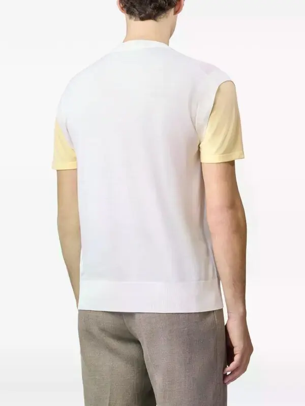 TOD'S Fake V-neck Layered T-shirt