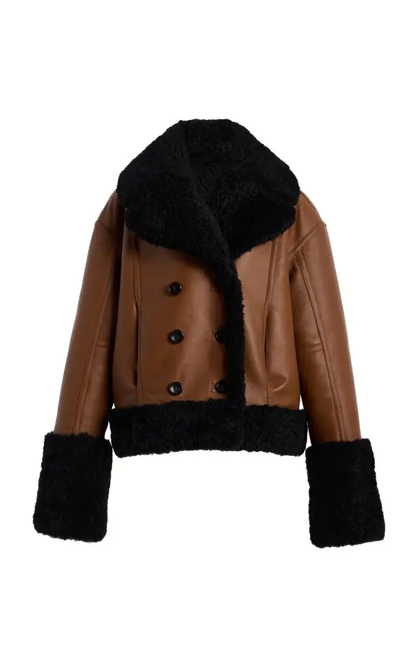 Ulla Johnson Nisha Shearling Coat - Black