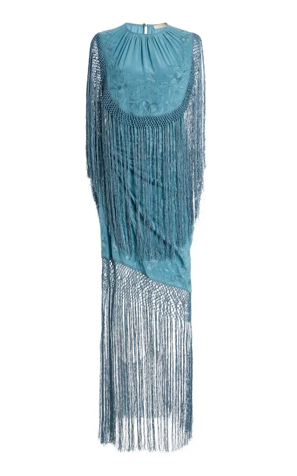 Ulla Johnson Nerine Fringe Maxi Dress