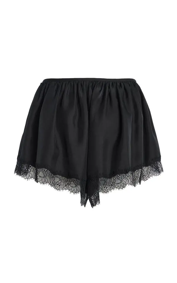 Ulla Johnson Georgina Silk Mini Shorts - Black