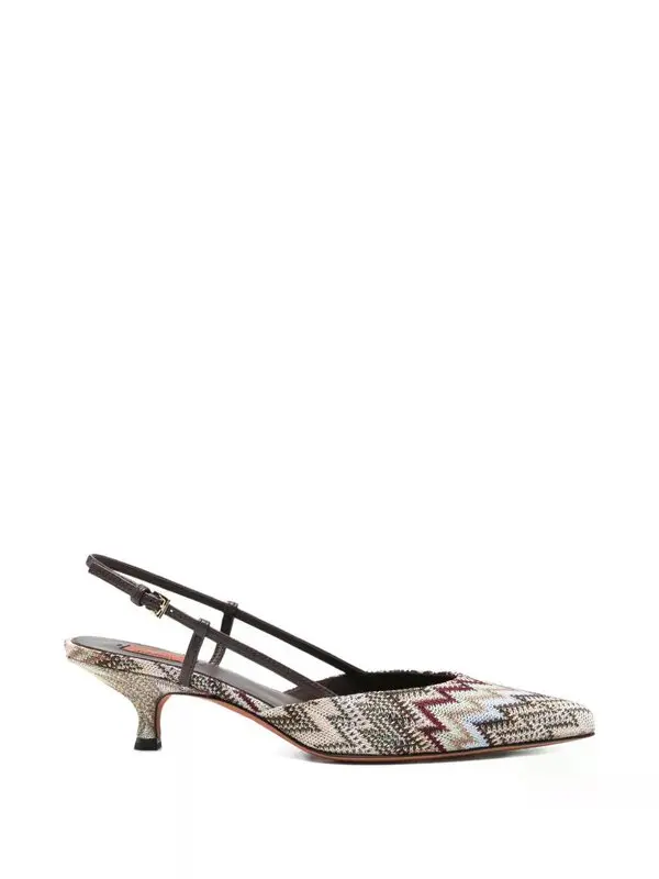 Missoni Point-toe Slingback Pumps