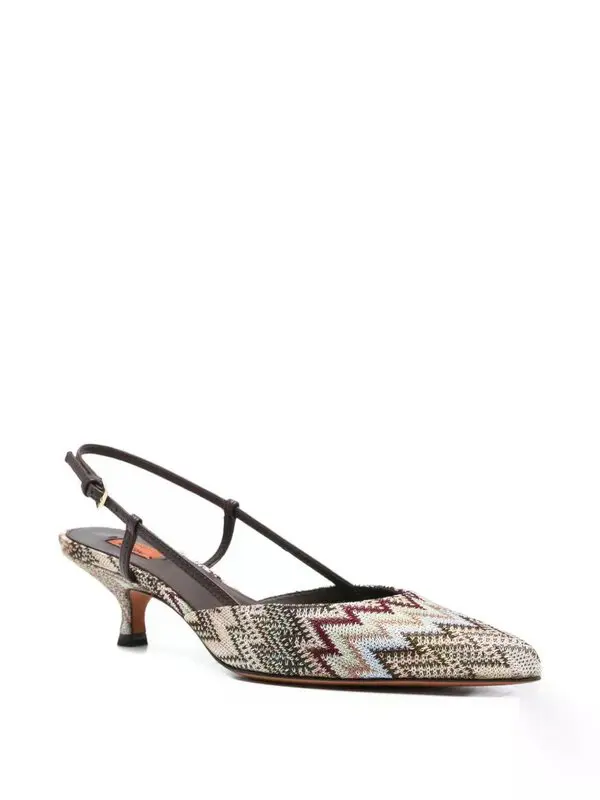 Missoni Point-toe Slingback Pumps