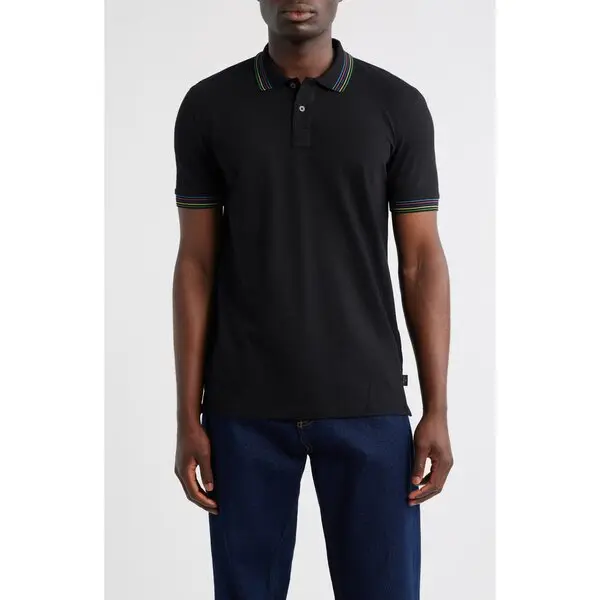 Paul Smith Tipped Stretch Cotton Polo