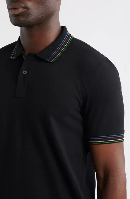 Paul Smith Tipped Stretch Cotton Polo