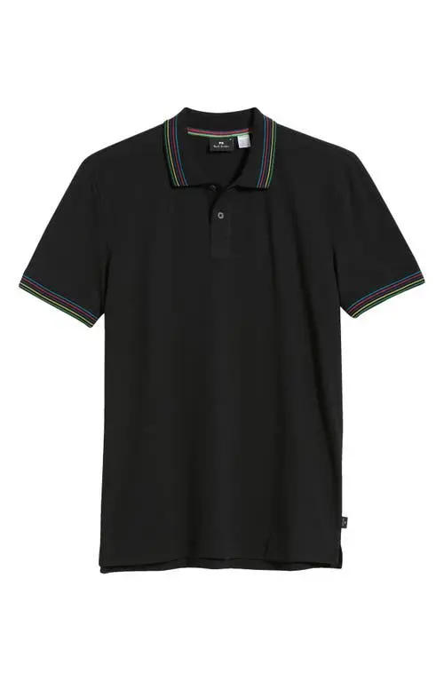 Paul Smith Tipped Stretch Cotton Polo