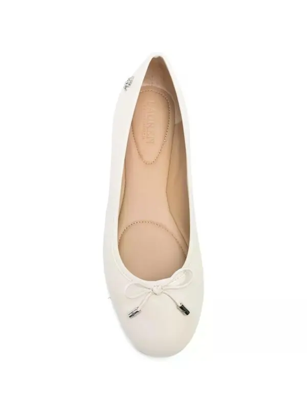 Ralph Lauren Jayna Bow-detail Ballet Flats - Neutrals