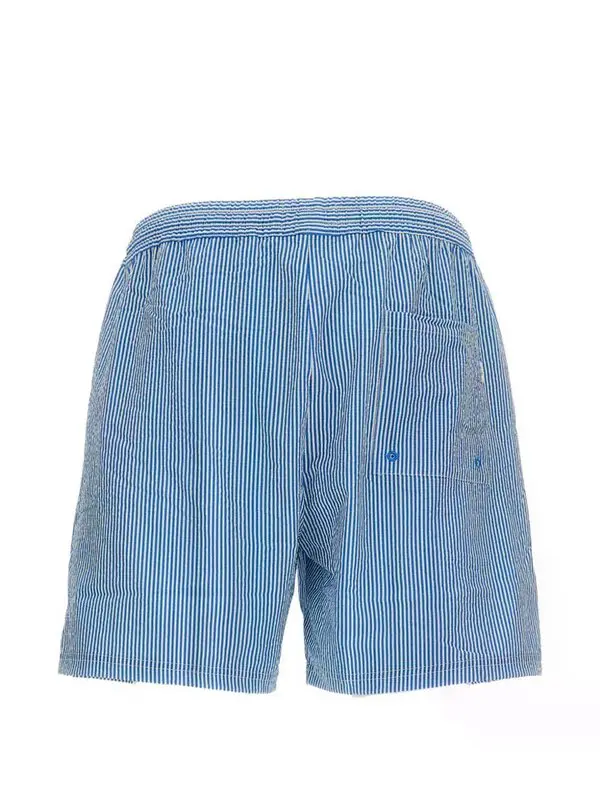 LES DEUX Striped Sea Swim Short - Blue