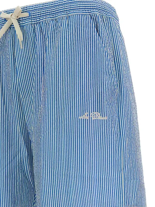 LES DEUX Striped Sea Swim Short - Blue