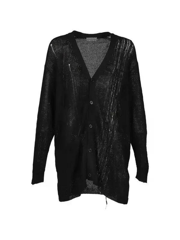 Yohji Yamamoto Button-up Knitted Cardigan