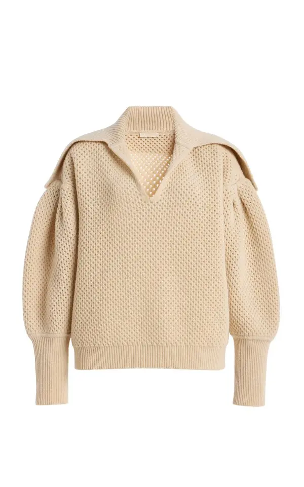 Ulla Johnson Lila Knitted Wool Pullover - Off-white