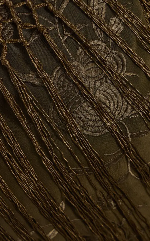 Ulla Johnson Willa Fringe Silk Top