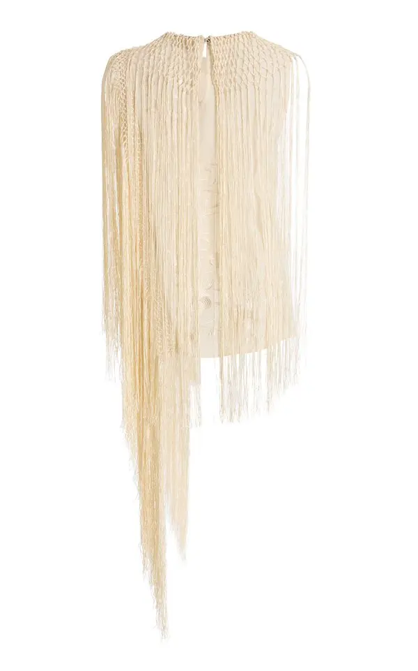 Ulla Johnson Willa Fringe Silk Top