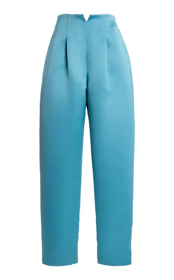 Ulla Johnson Edlyn Satin Wide-leg Pants - Blue