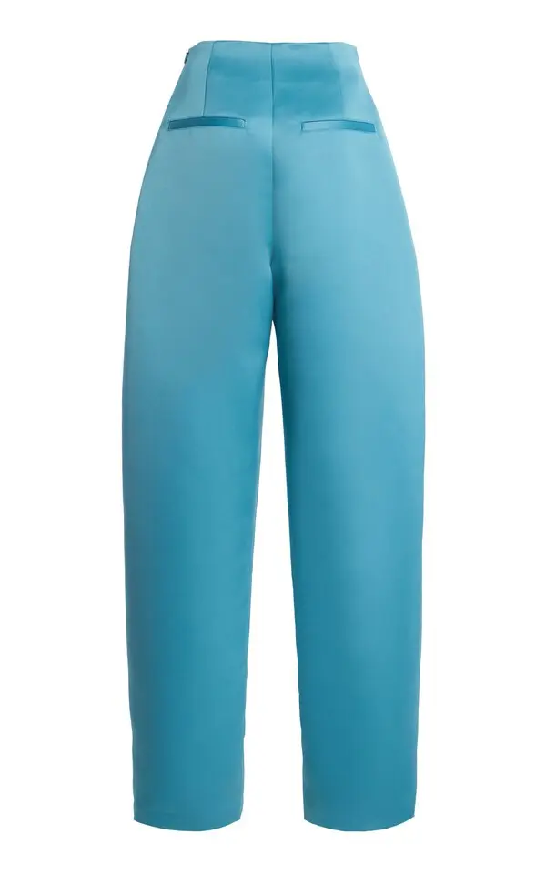 Ulla Johnson Edlyn Satin Wide-leg Pants - Blue