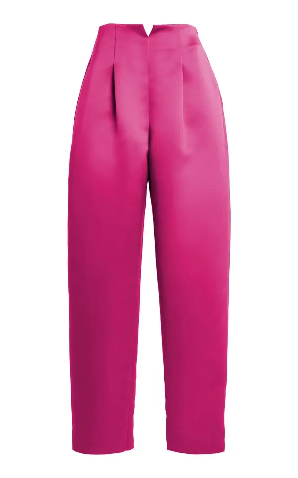 Ulla Johnson Edlyn Satin Wide-leg Pants - Pink