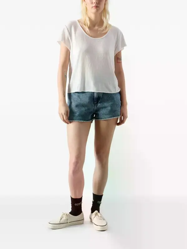 American Vintage Round-neck Short-sleeve Linen T-shirt