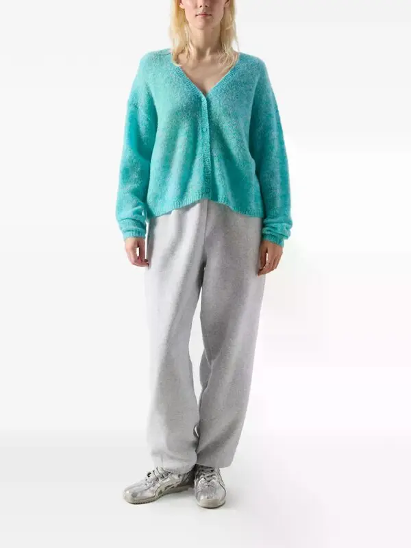 American Vintage Wool V-neck Cardigan - Blue