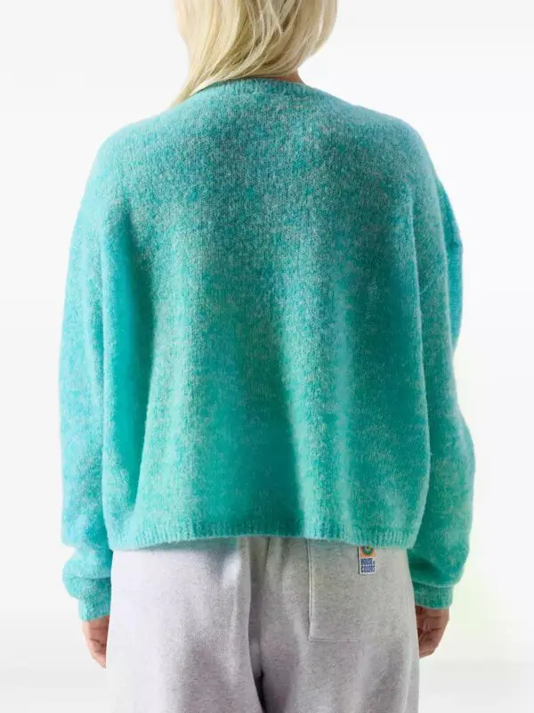 American Vintage Wool V-neck Cardigan - Blue