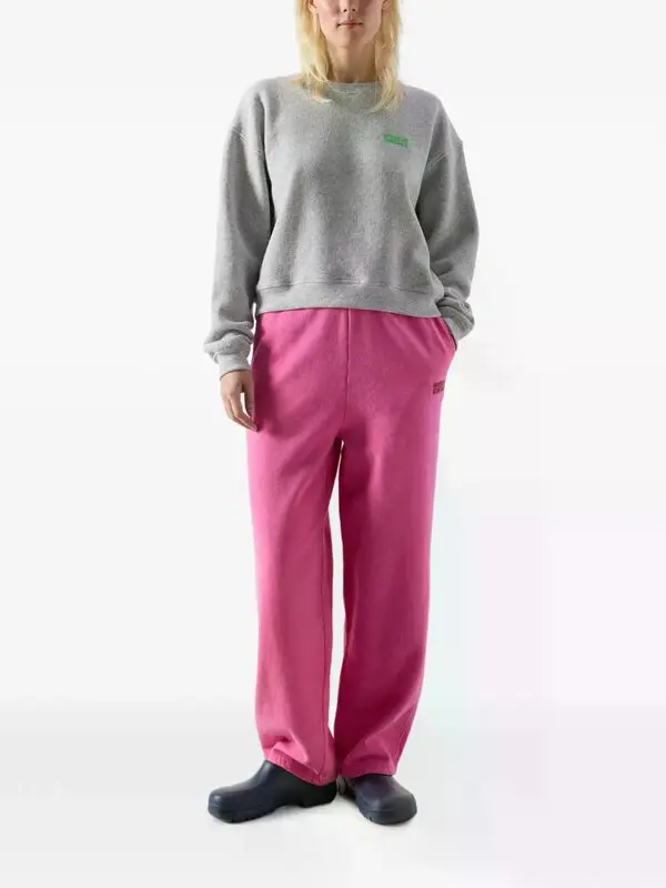 American Vintage Plizzy Logo-detail Track Pants - Pink