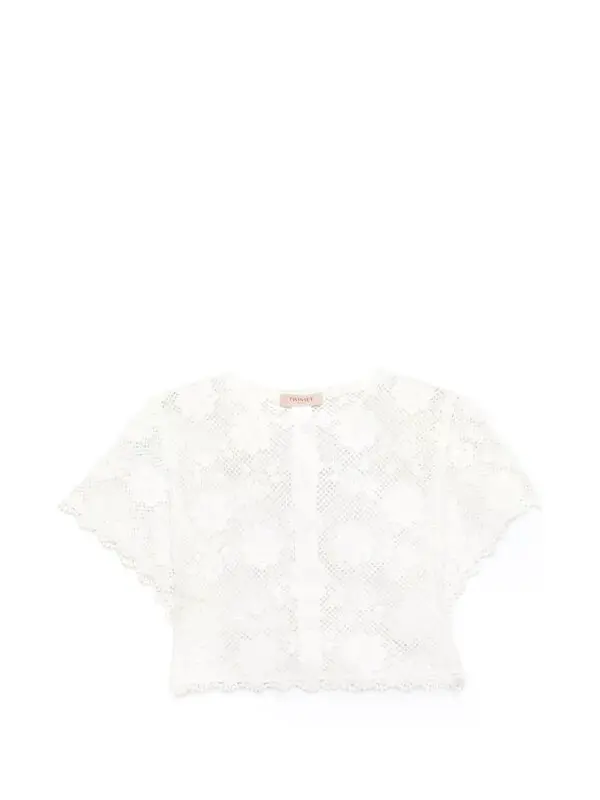 TWINSET Crochet Top - White