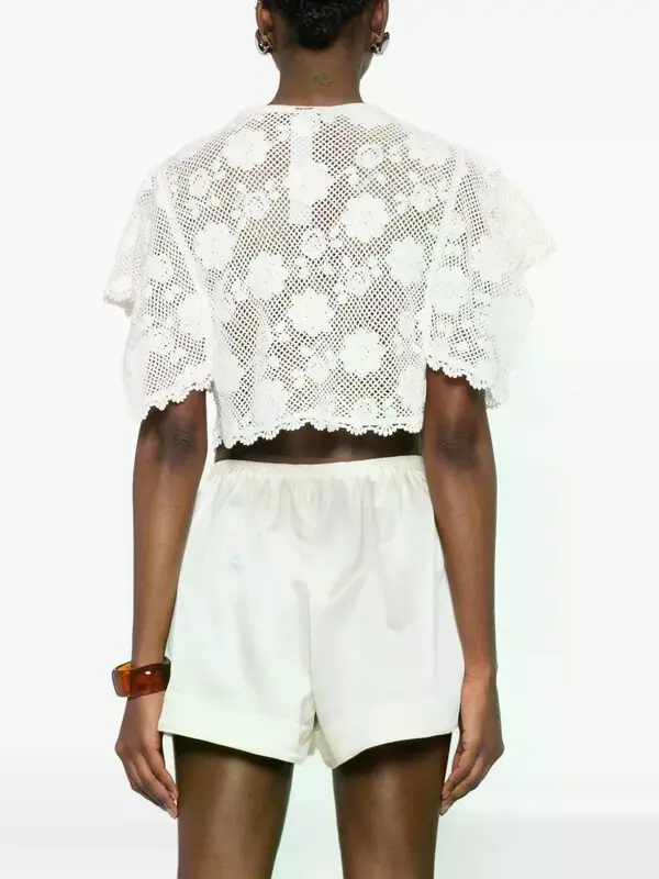 TWINSET Crochet Knit Top