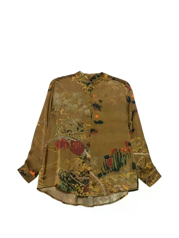 YAVI Nolen Floral Shirt - Brown