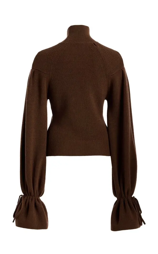 Ulla Johnson Camille Knitted Wool Pullover - Brown