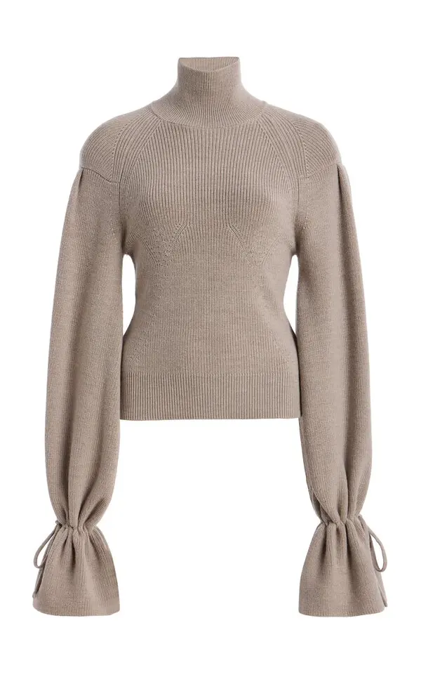 Ulla Johnson Knitted Wool Pullover - Light Grey