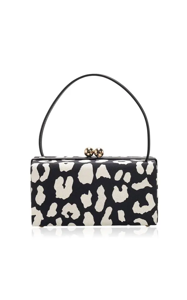 Carolina Herrera Mimi Jacquard Top Handle Bag
