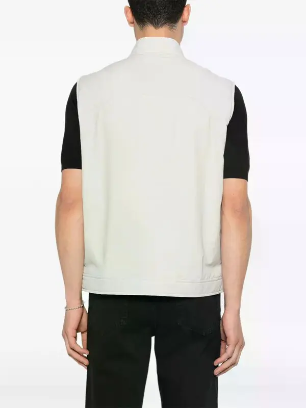 Eleventy Zip-up Gilet - Neutrals