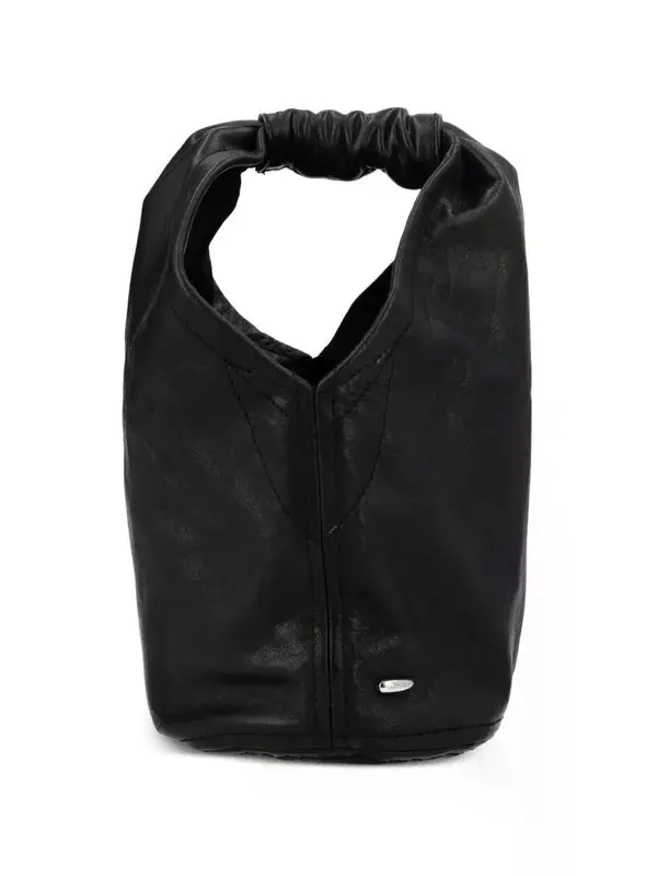 Our Legacy Gathered Leather Tote - Black
