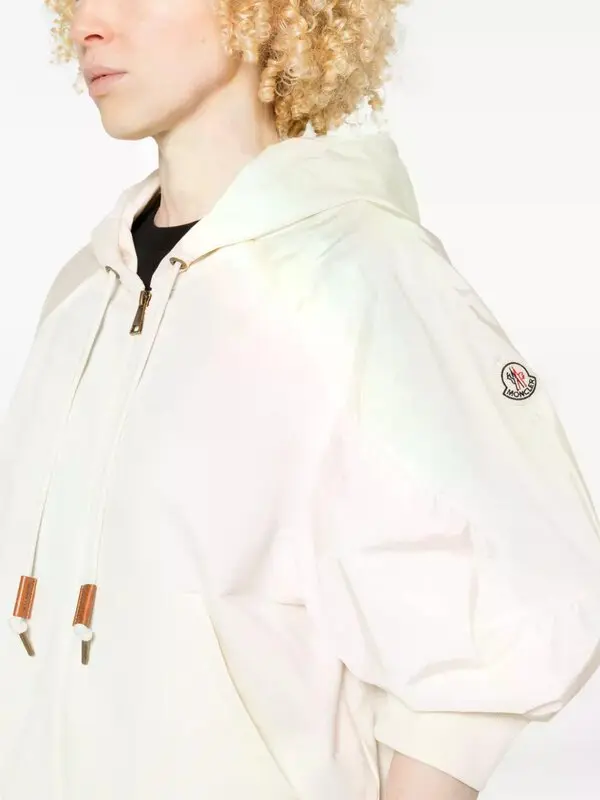 Moncler Hooded Puff-sleeve Jacket