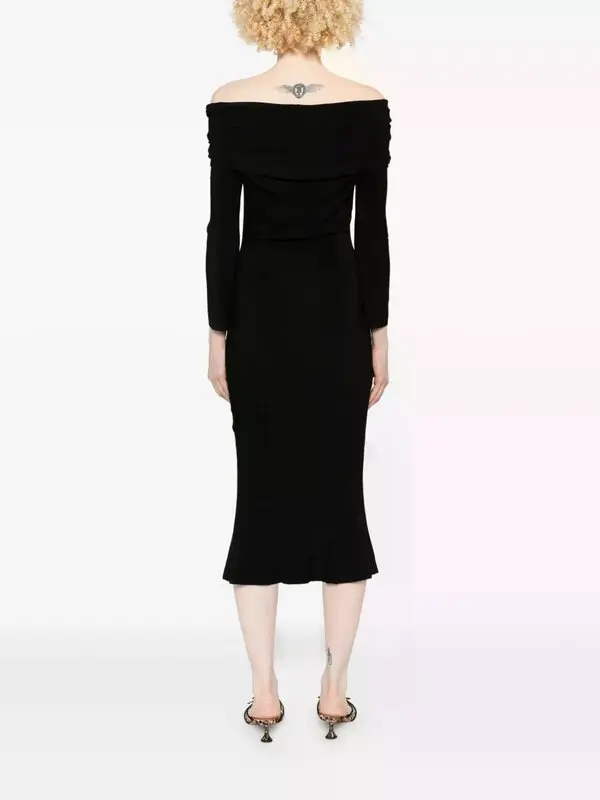 Norma Kamali Off-shoulder Midi Dress