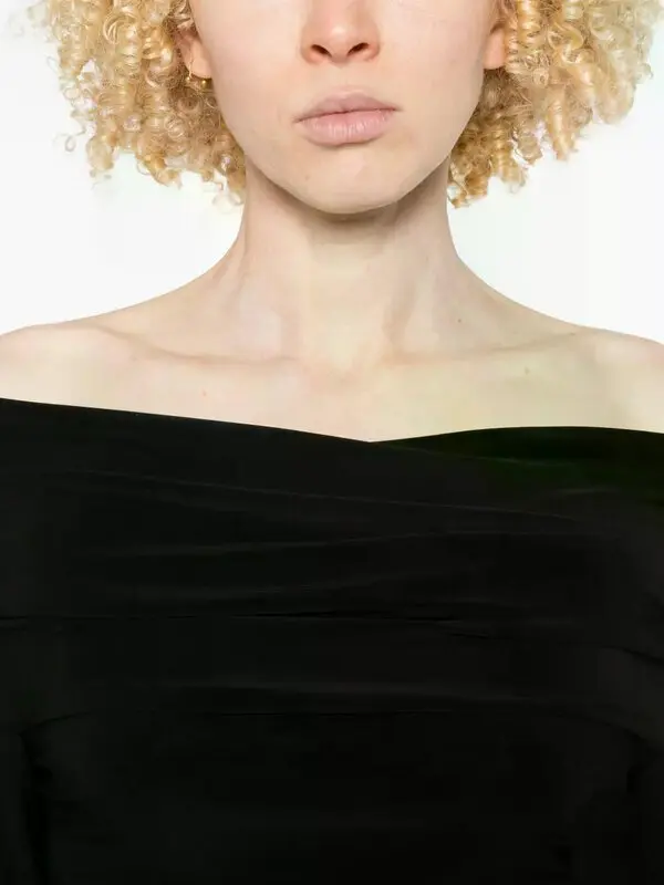 Norma Kamali Off-shoulder Midi Dress