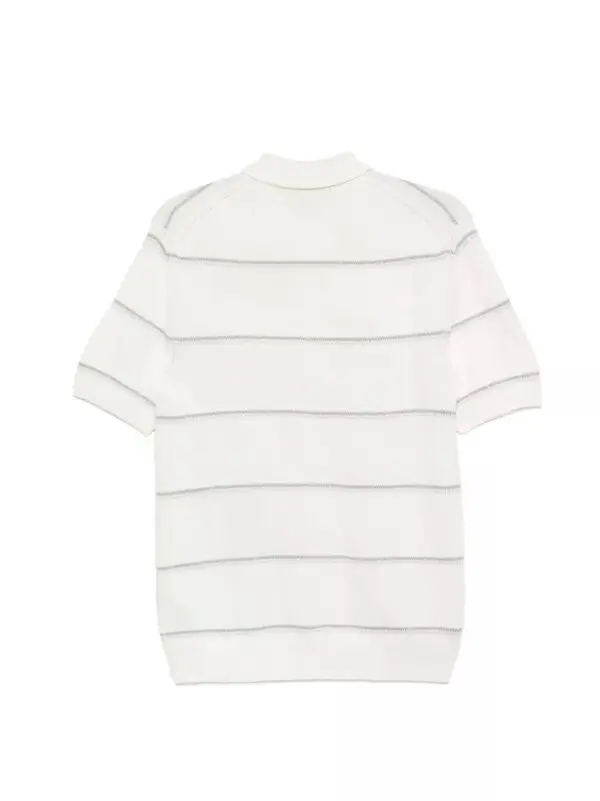 Eleventy Striped Polo Shirt