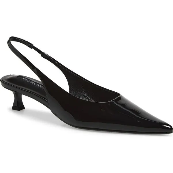 TONY BIANCO Catie Slingback Pump - Black Leather Ph