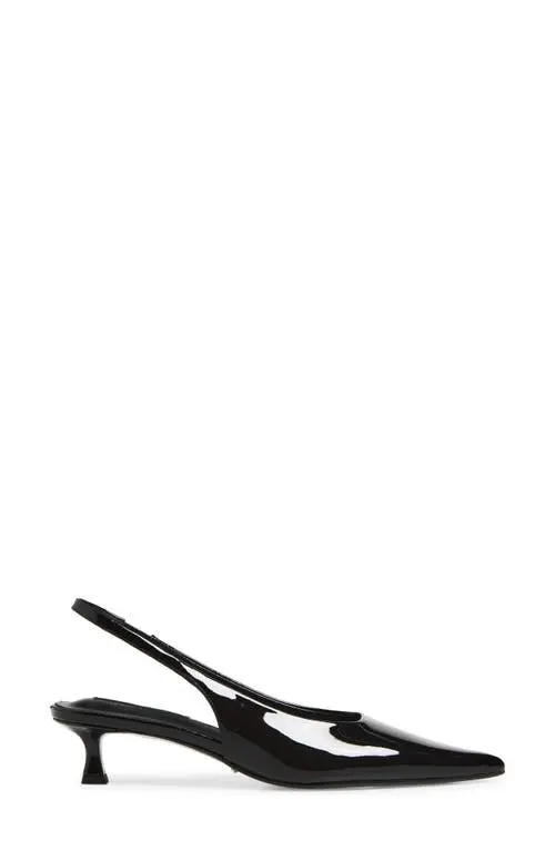 TONY BIANCO Catie Slingback Pumps - Black Leather Ph