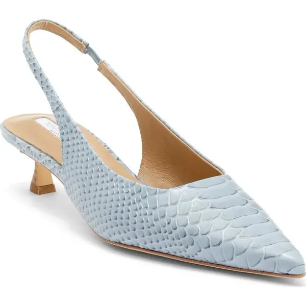 TONY BIANCO Catie Slingback Pumps - Denim Python