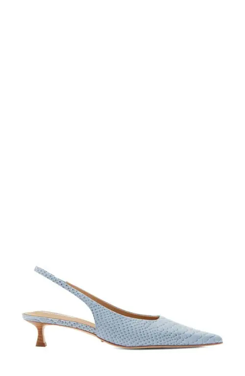TONY BIANCO Catie Slingback Pumps - Denim Python