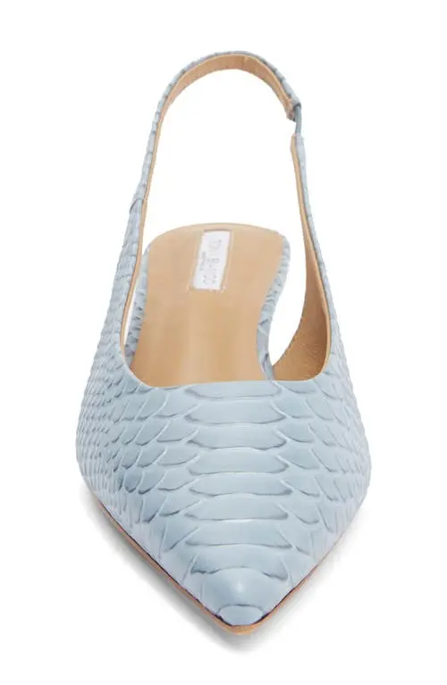 TONY BIANCO Catie Slingback Pumps - Denim Python