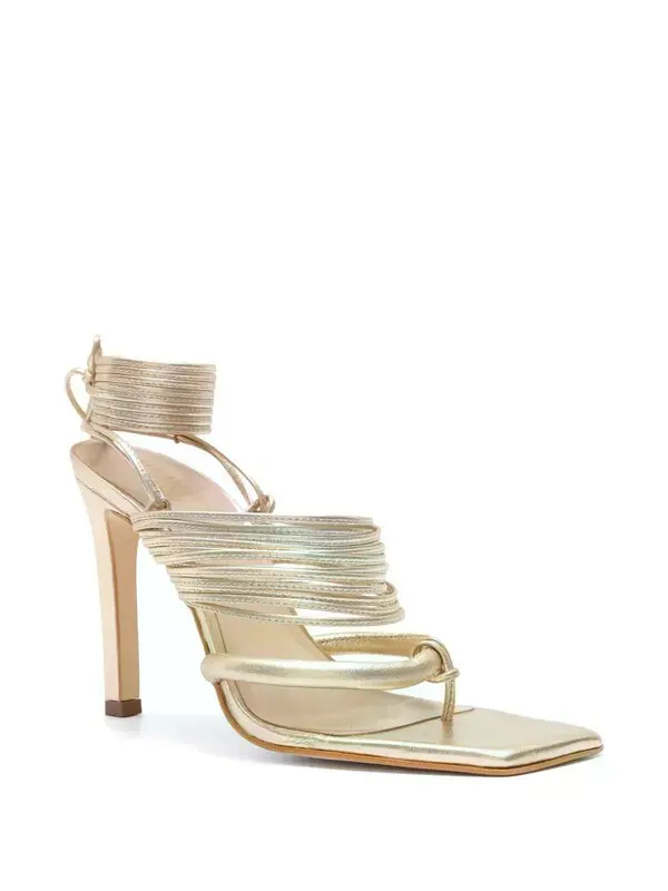 AMIR SLAMA Wraparound Tie Heeled Sandals