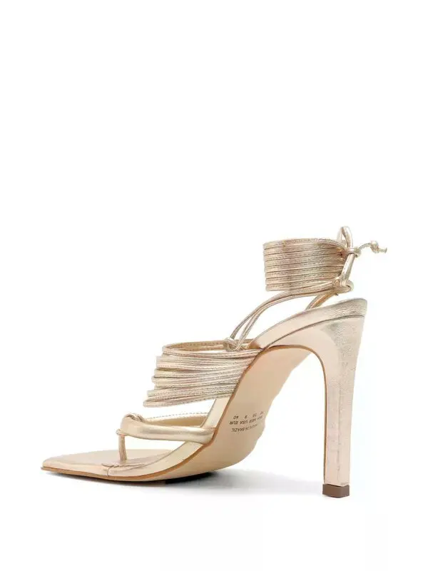 AMIR SLAMA Wraparound Tie Heeled Sandals