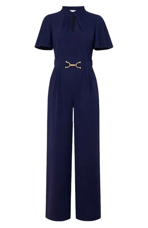 YUMI Twist Knot Buckle Detail Jumpsuit